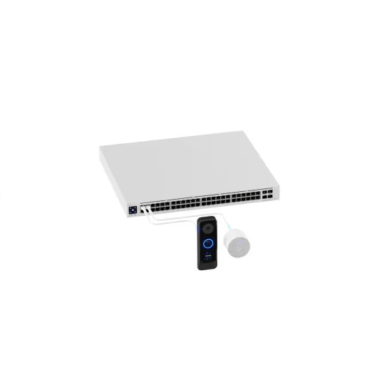 Interfon video profesional Ubiquiti cu sonerie, UVC-G4 Doorbell Pro PoE ...