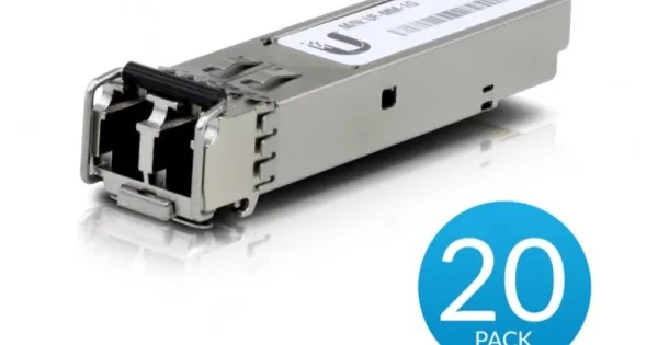 Module SFP Ubiquiti UFibe UF-MM-1G-20, Pachet de 20 Bucăți